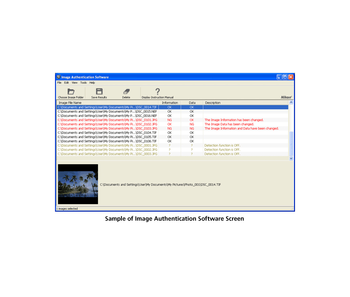 Nikon Image Authentication Software | Software | Nikon